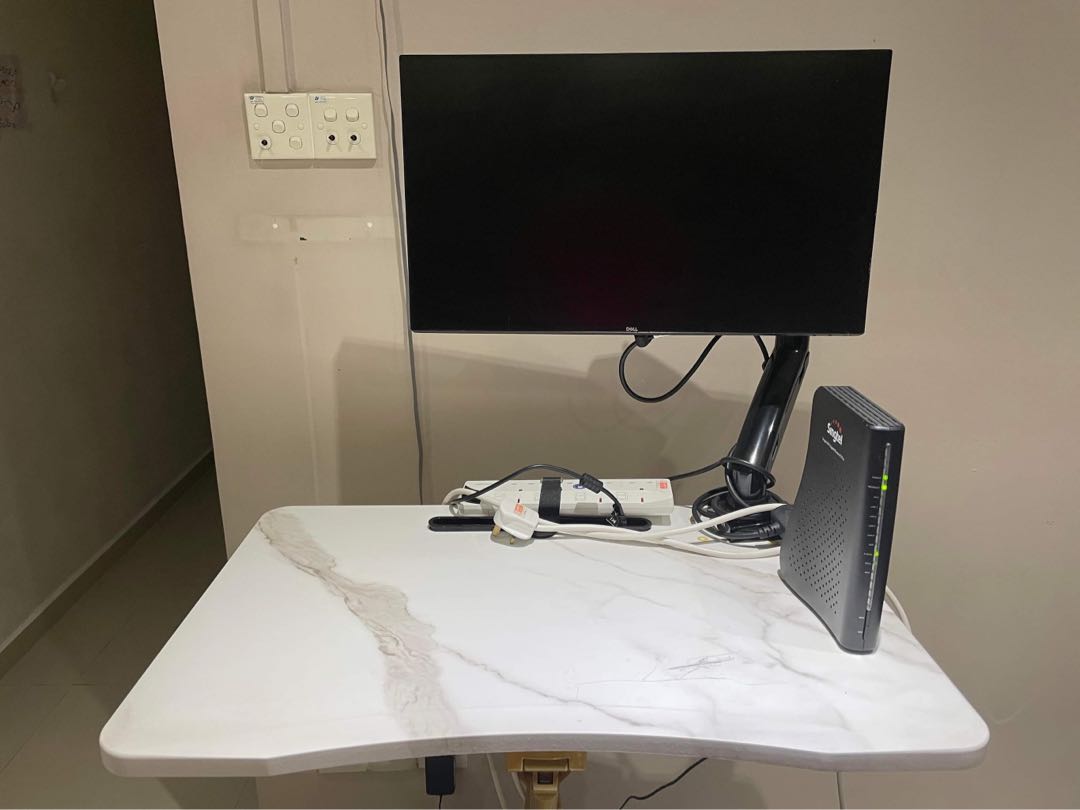 Ergonomic side standing desk free monitor mount, Furniture & Home ...