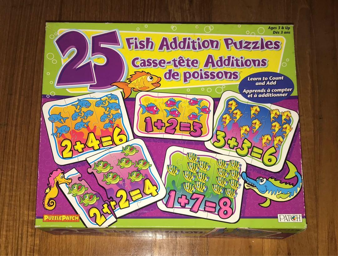 Fish Addition jigsaw puzzles, Hobbies & Toys, Toys & Games on Carousell