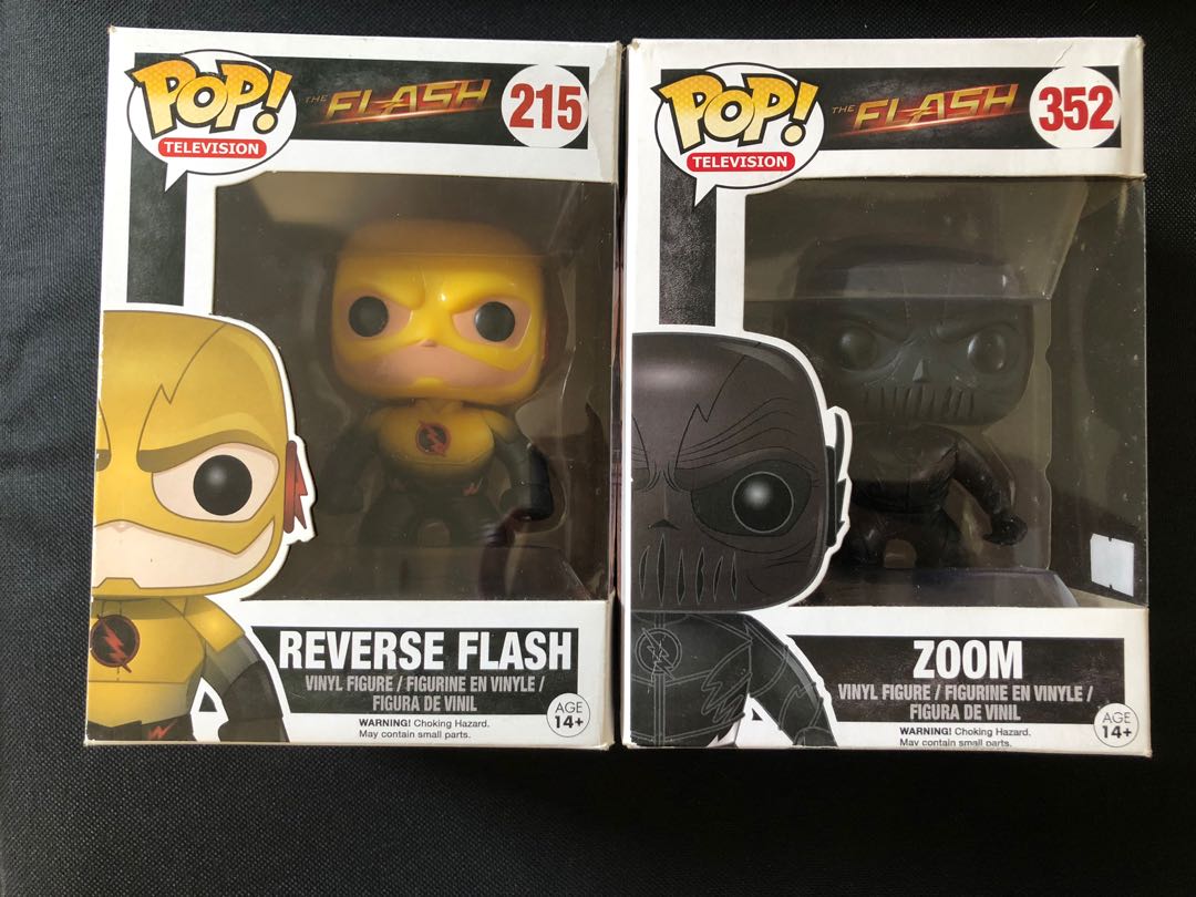 FUNKO POP REVERSE FLASH AND ZOOM SET, Hobbies & Toys, Toys & Games on ...