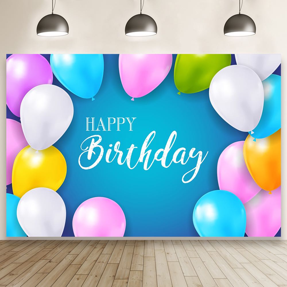 Generic birthday banner backdrop/ party deco, Hobbies & Toys ...