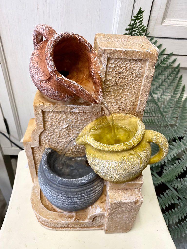 Gorgeous colourful Table top waterfall fountain, Furniture & Home ...