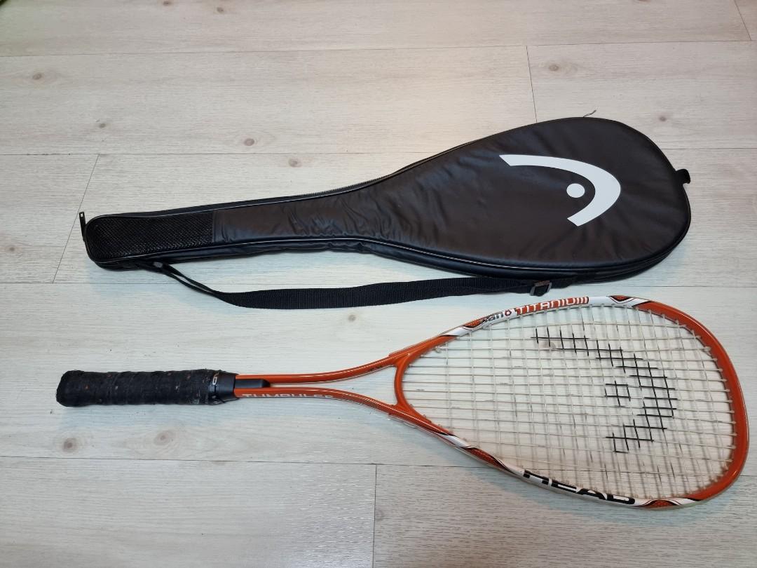 Head squash racket with cover, Sports Equipment, Sports & Games, Racket ...