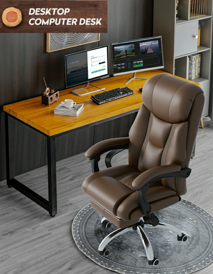 Home computer chair comfortable boss office chair reclining student ...