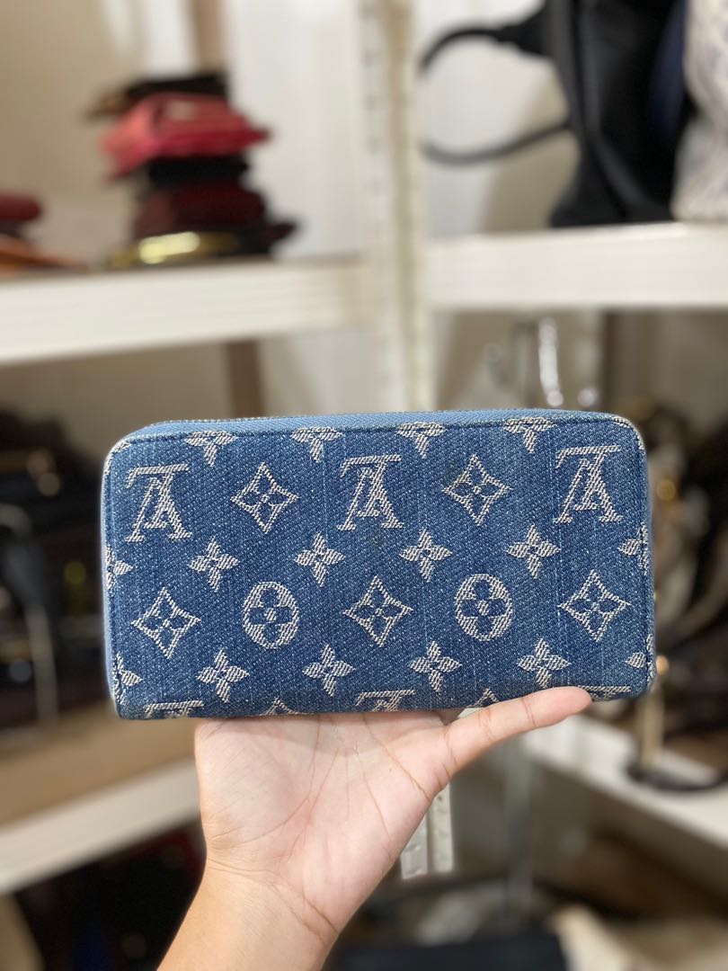 LV denim Long wallet, Women's Fashion, Bags & Wallets, Wallets & Card ...