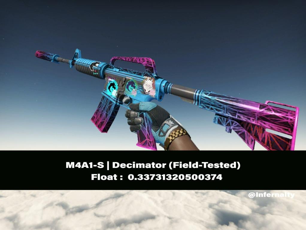 M4A1-S Decimator FT CSGO SKINS KNIVES, Video Gaming, Gaming Accessories ...