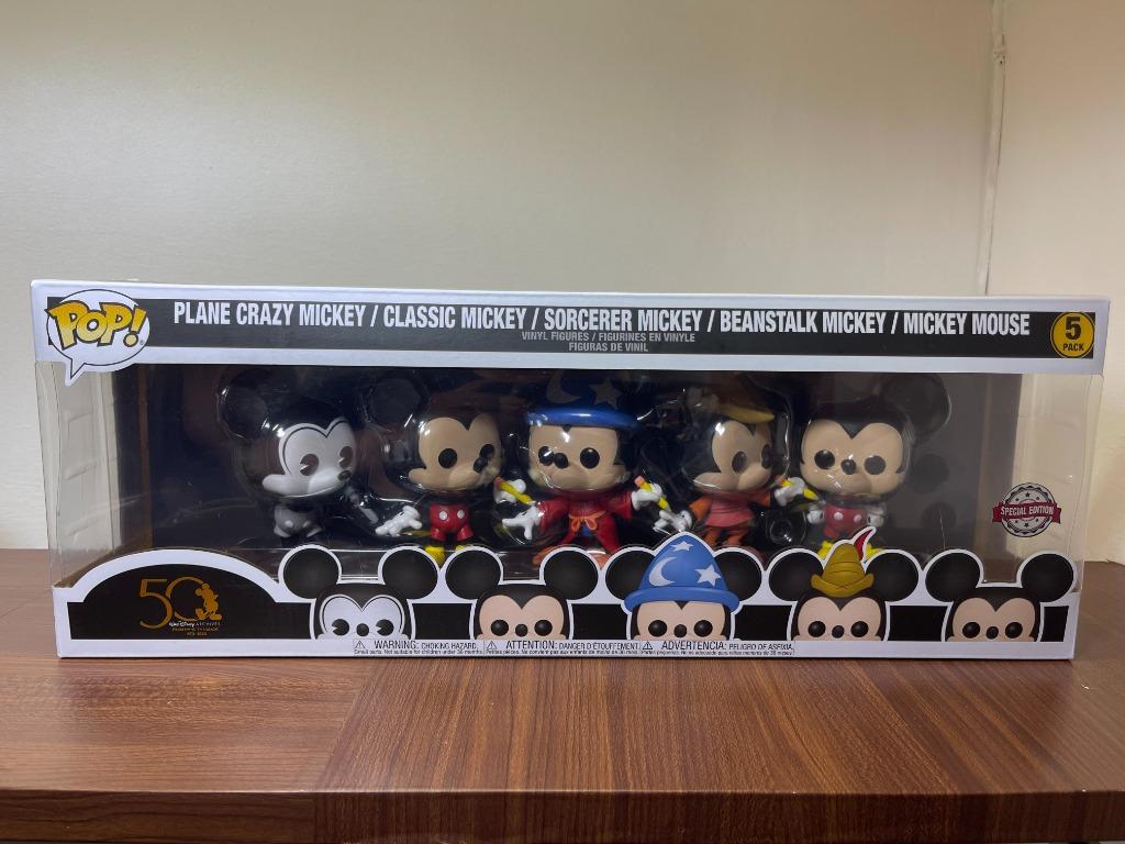 Mickey Mouse 50 Years Anniversary Funko Pop (5 pack), Hobbies & Toys ...