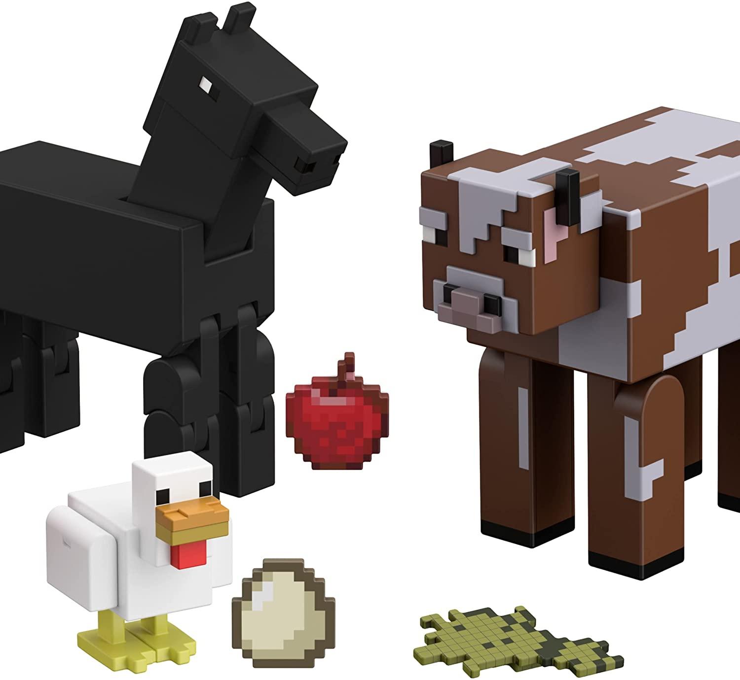 Minecraft Farm Life Adventure Pack Figures, Accessories and Papercraft ...