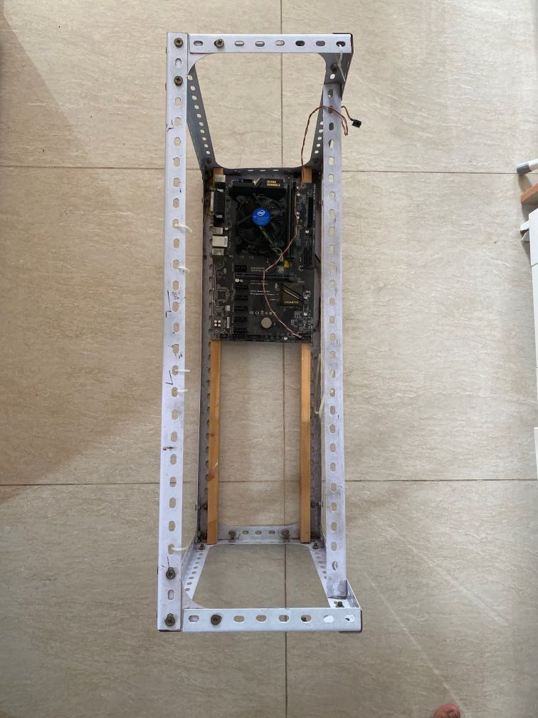 Mining rig frame motherboard cpu ram, Computers & Tech, Parts ...