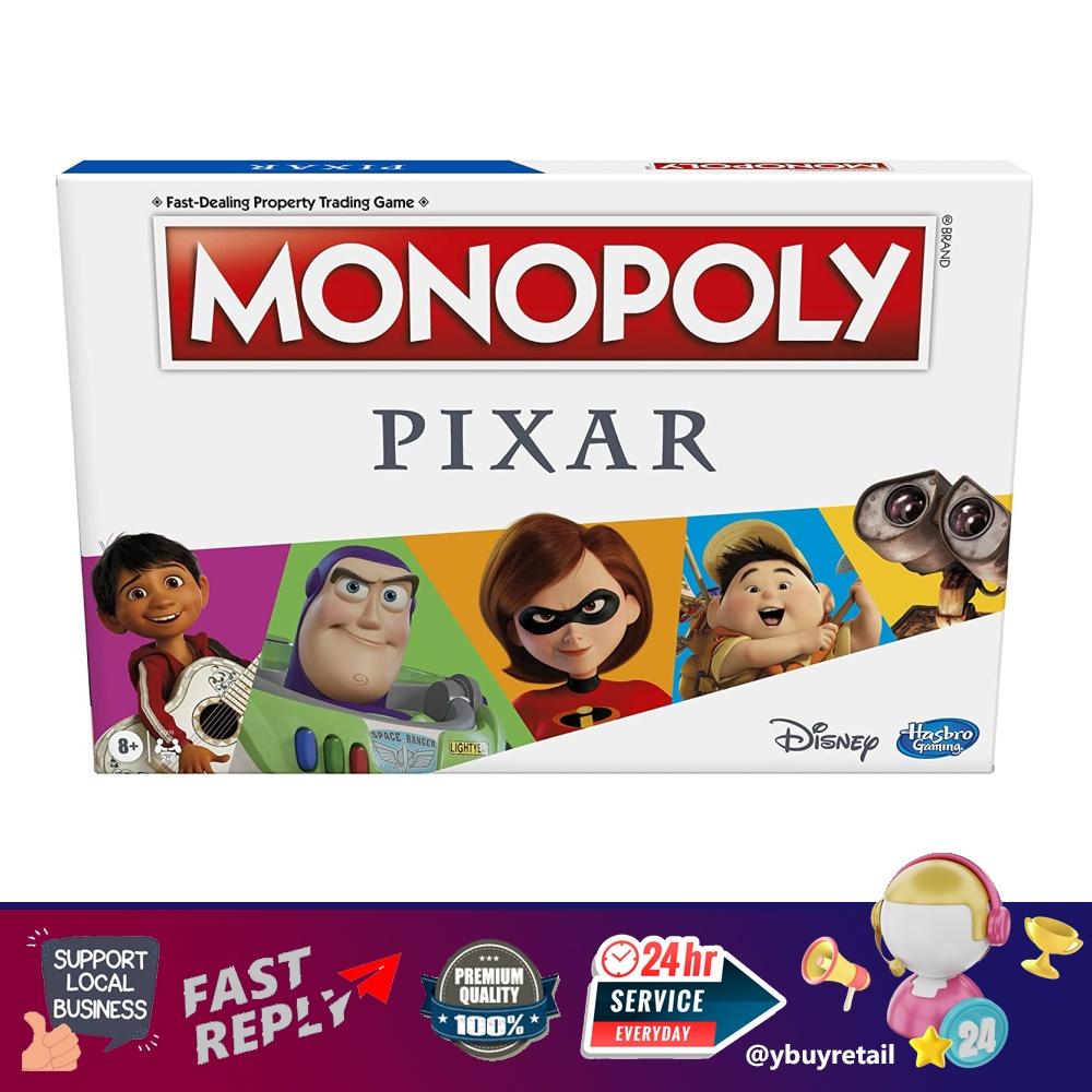 Monopoly: Pixar Edition Board Game for Kids 8 and Up, Buy Locations ...