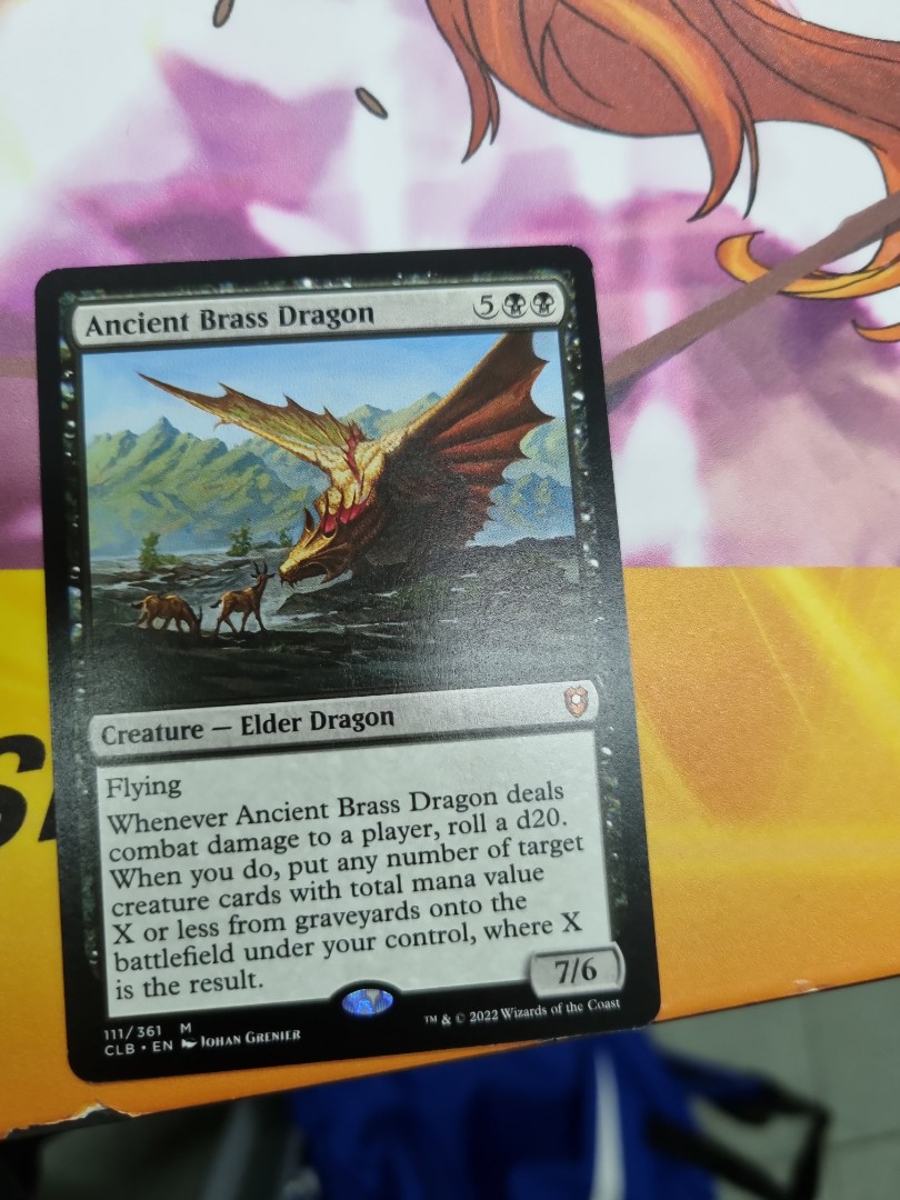 MTG Ancient Rune Dragon, Hobbies & Toys, Toys & Games on Carousell