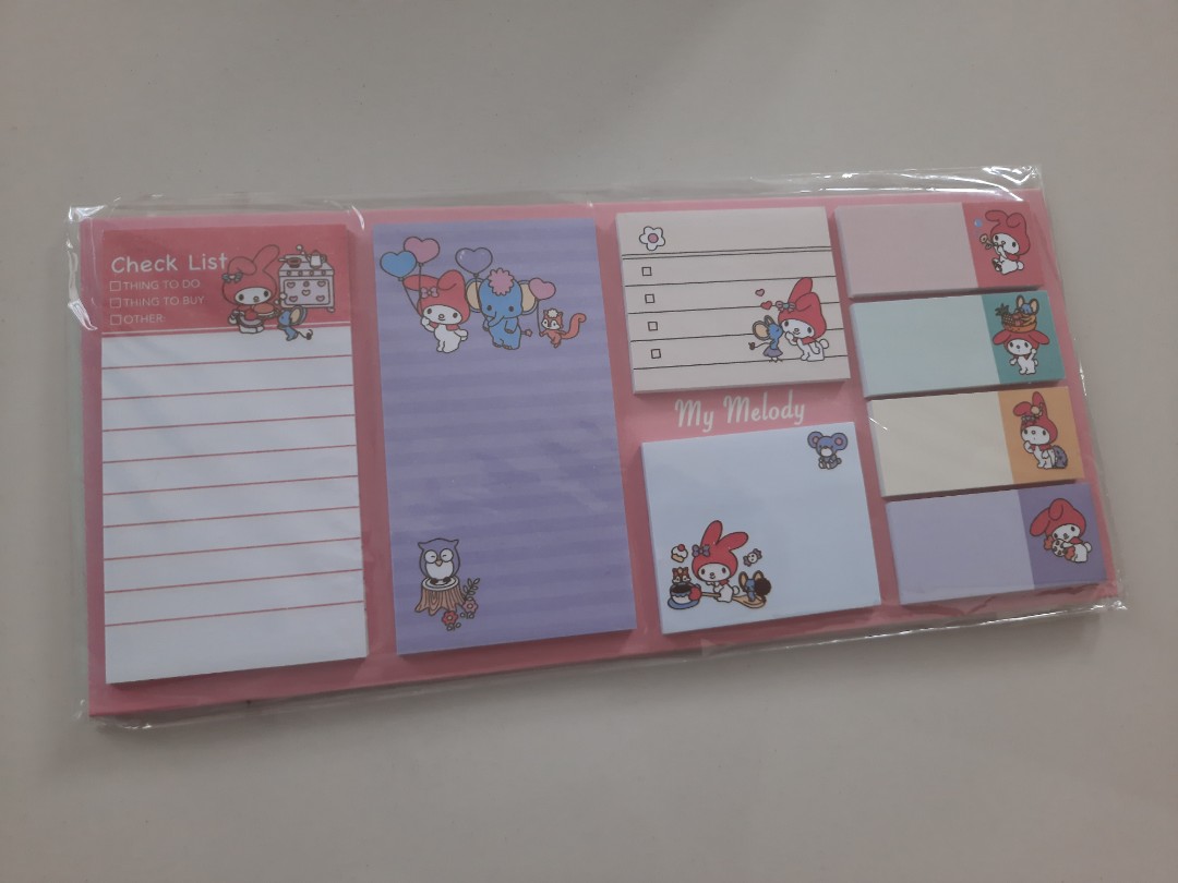 My melody sticky notes, Hobbies & Toys, Stationary & Craft, Stationery ...