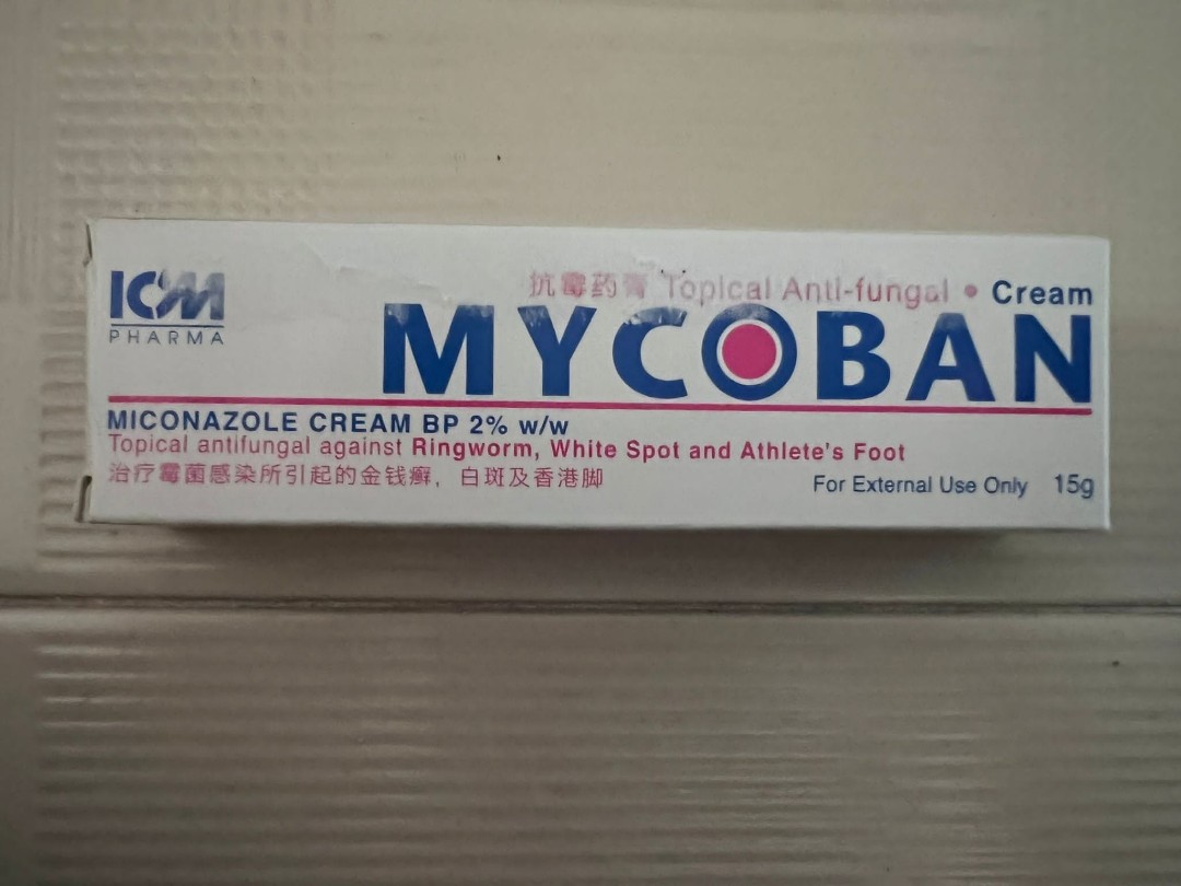 Mycoban Topical Cream anti-fungal x 3, Health & Nutrition, Medical ...