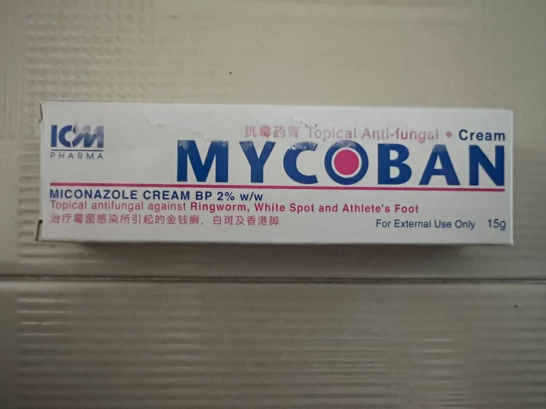 Mycoban Topical Cream anti-fungal x 3, Health & Nutrition, Medical ...