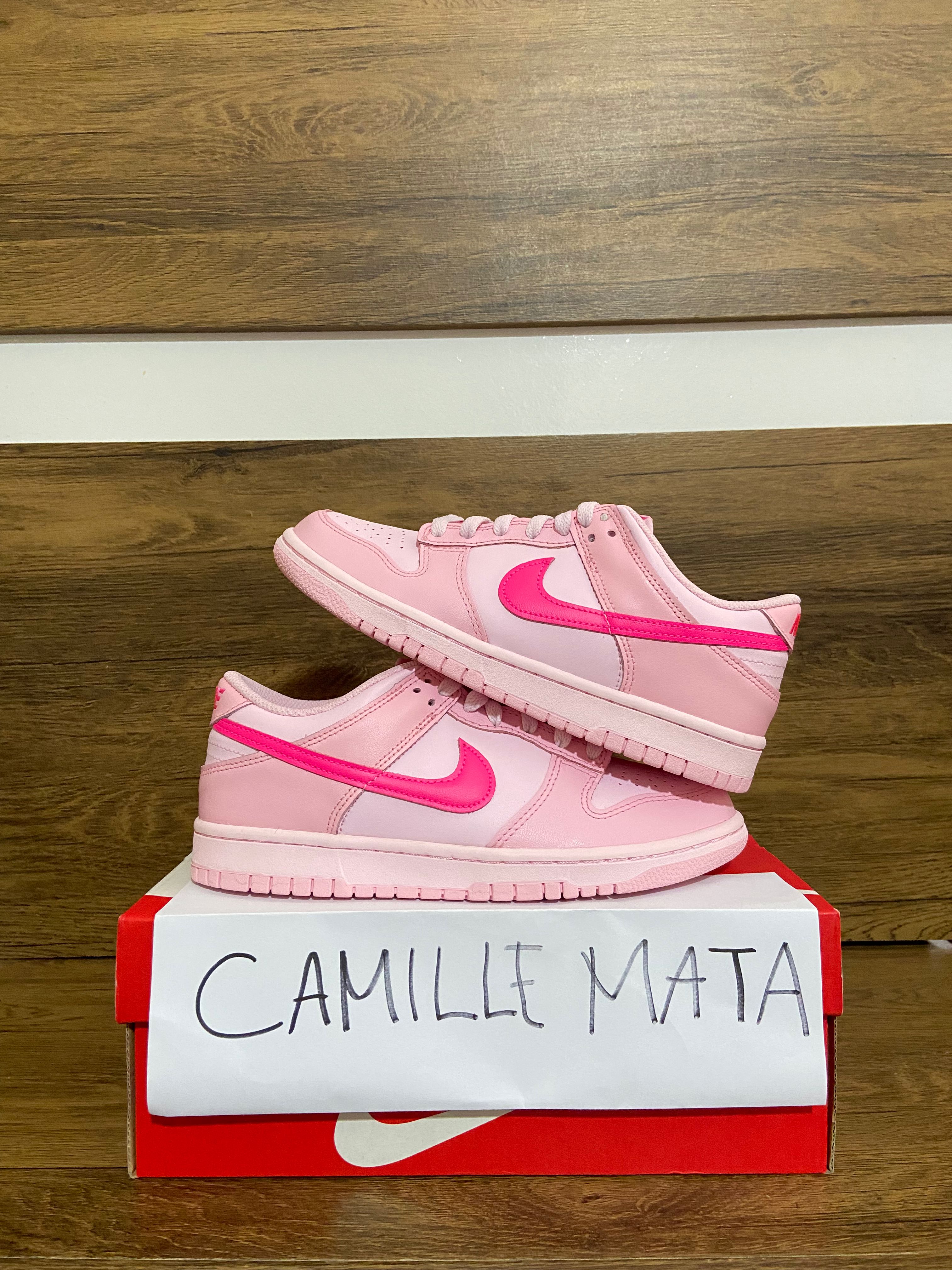 Nike Dunk Low Barbie, Women's Fashion, Footwear, Sneakers on Carousell