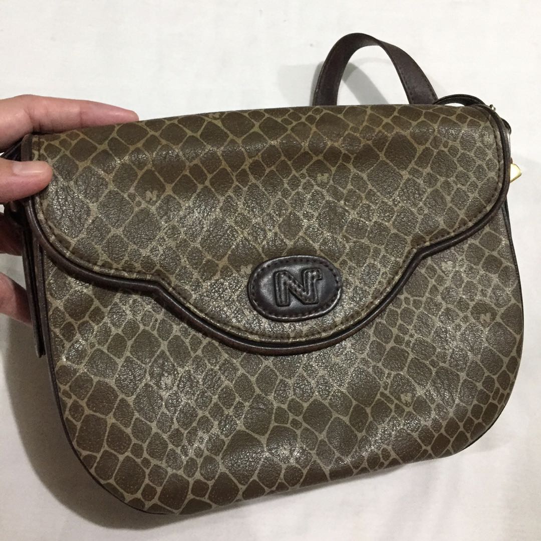 NINA RICCI Leather Sling Bag, Women's Fashion, Bags & Wallets, Cross ...