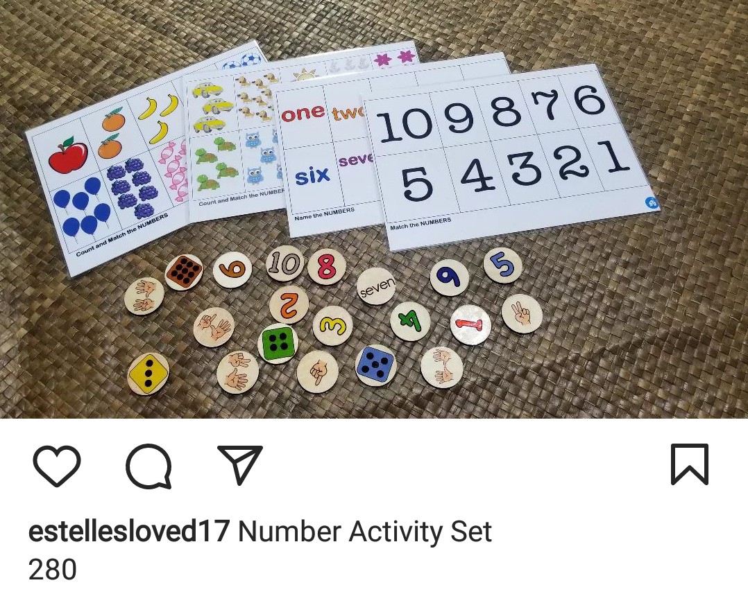 Numbers Activity Set, Hobbies & Toys, Toys & Games on Carousell