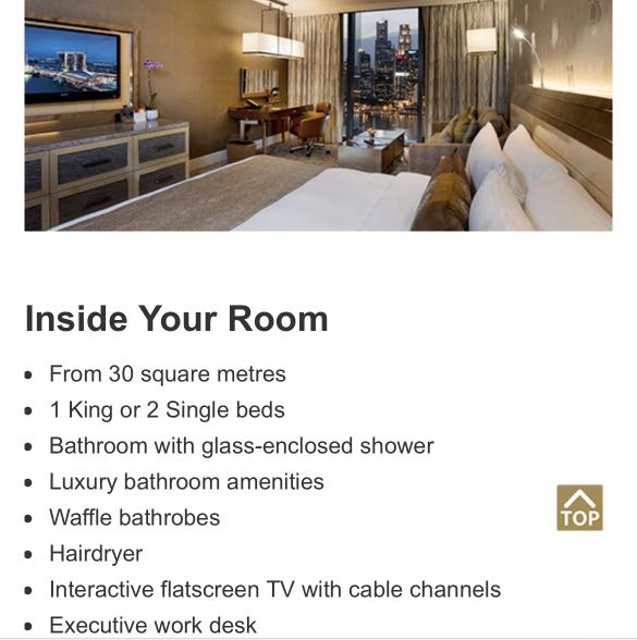 Last Minute MBS deluxe 25 June only 1 night! Marina Bay Sand, Tickets ...