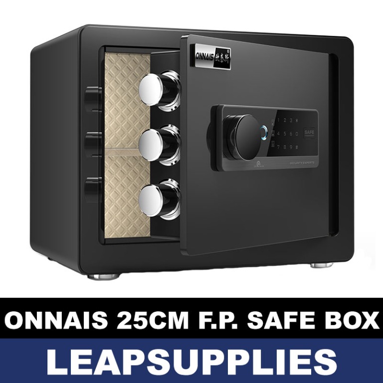 Onnais Digipad Fingerprint Safe Box (25cm) | Smart Digital Safety ...