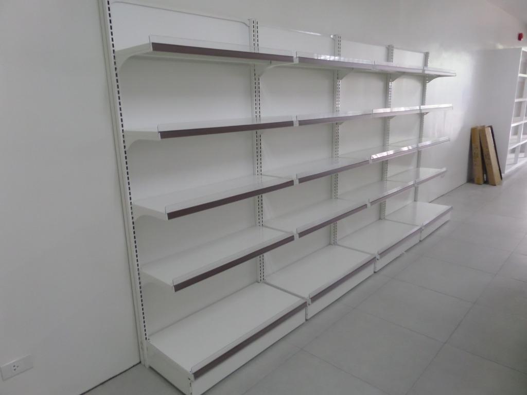 Polycarbonate Backing Grocery Gondola Steel Shelving, Furniture & Home ...