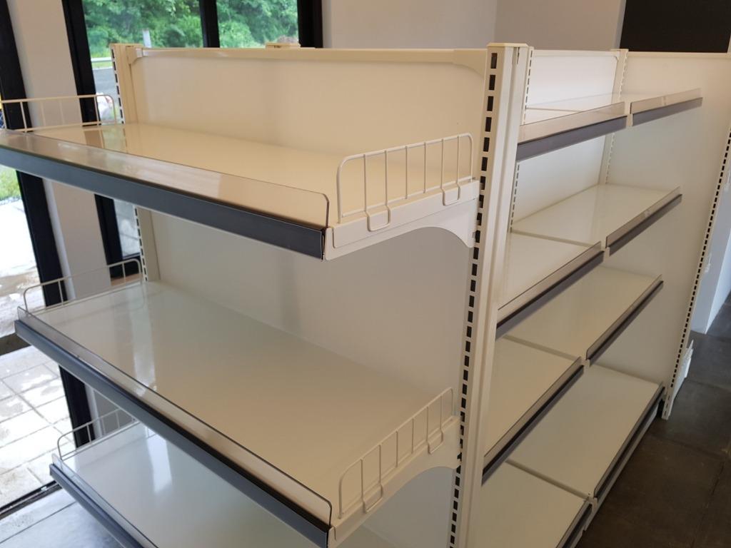 Polycarbonate Backing Grocery Gondola Steel Shelving, Furniture & Home ...