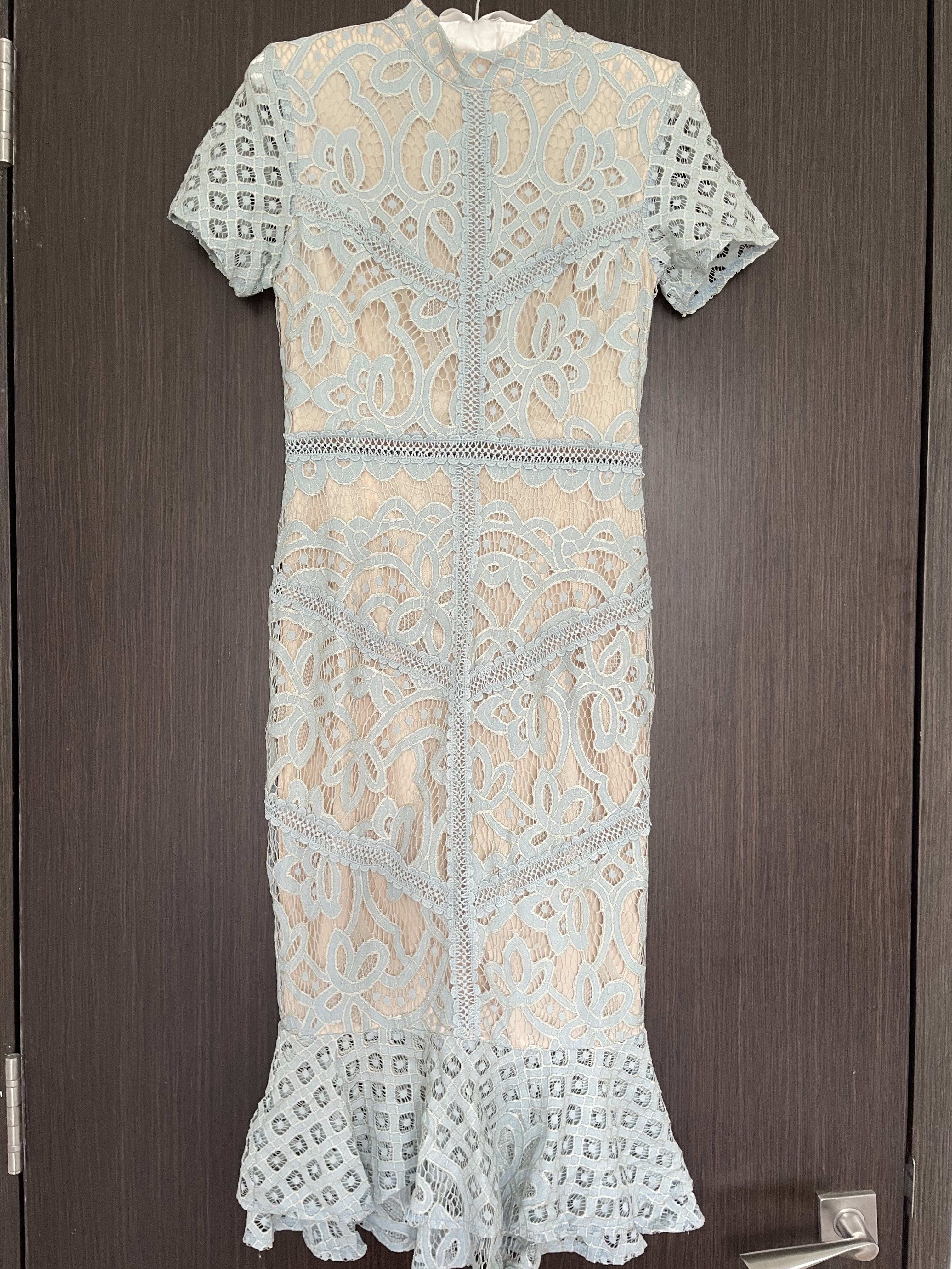 Powder Blue Lace dress, Women's Fashion, Dresses & Sets, Dresses on ...