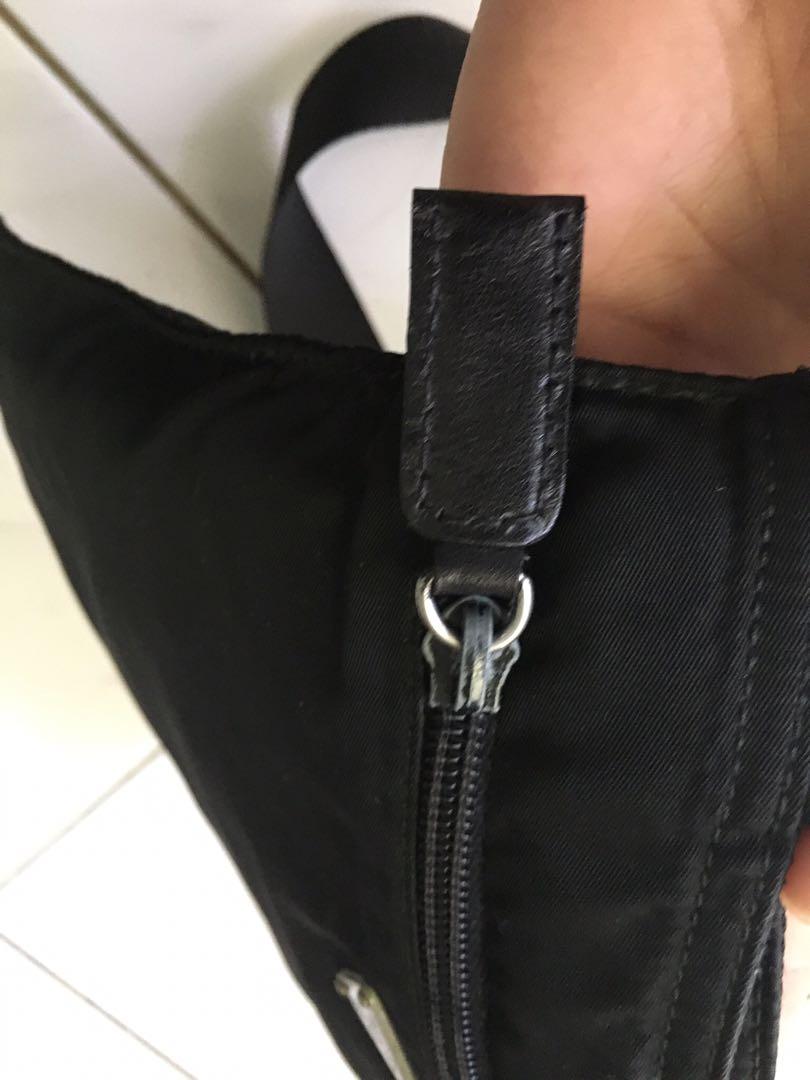 PRADA SLING BAG SMALL BLACK, Luxury, Bags & Wallets on Carousell