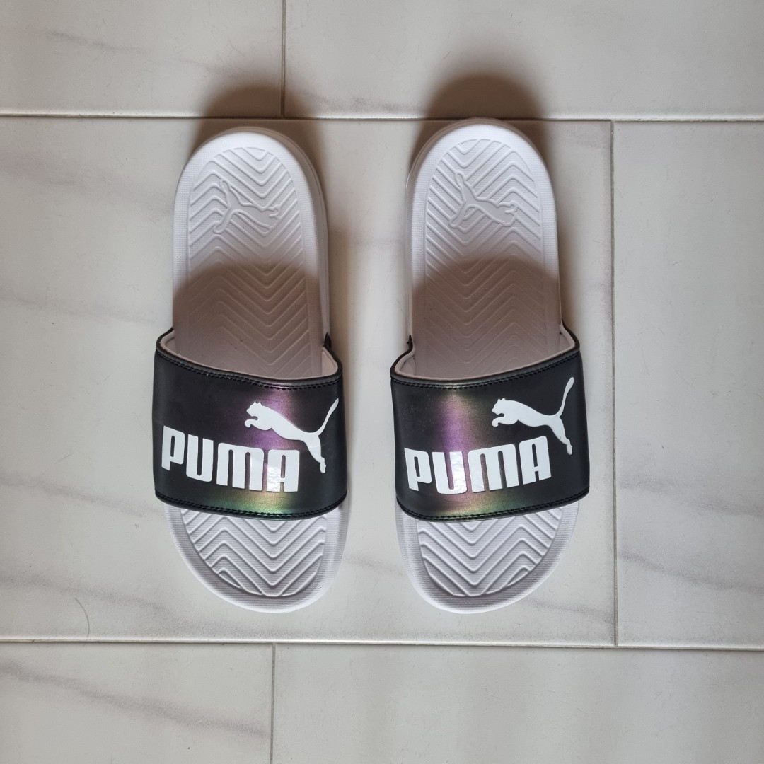 Puma Sliders, Men's Fashion, Footwear, Flipflops and Slides on Carousell
