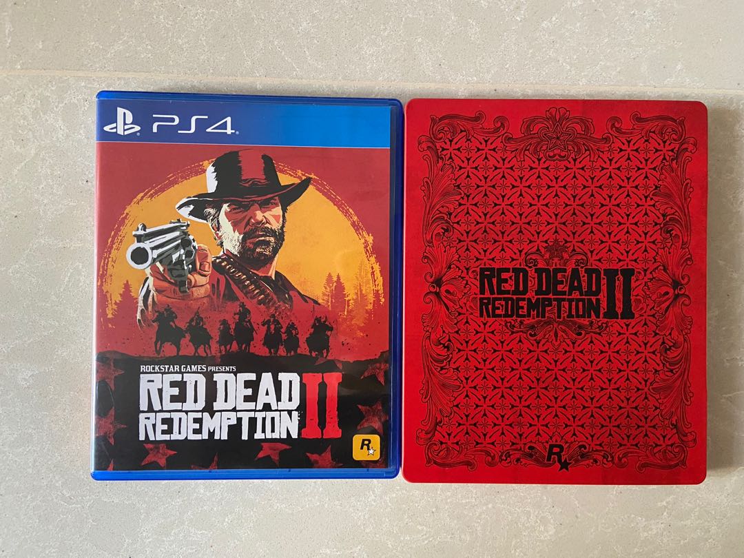 Red dead redemption 2 steelbook, Video Gaming, Video Games, PlayStation ...