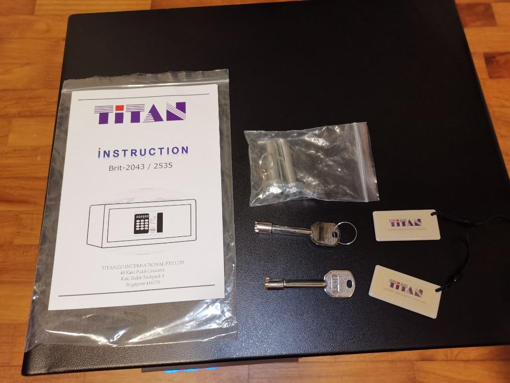 Safe Box, 6 digit, RFID, Titan Brit-2043, Furniture & Home Living ...