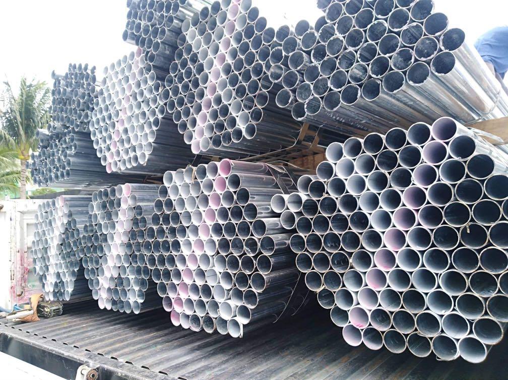 scafolding, H frame, GI catwalk, GI ladder, GI pipe, metal planks, head ...