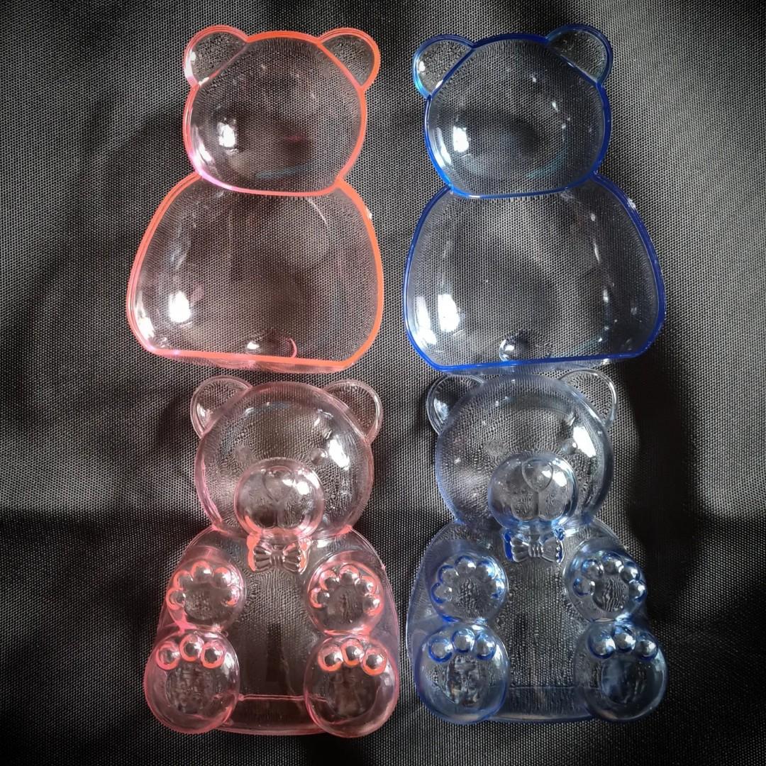 See Thru Plastic Teddy Boxes, Hobbies & Toys, Toys & Games on Carousell