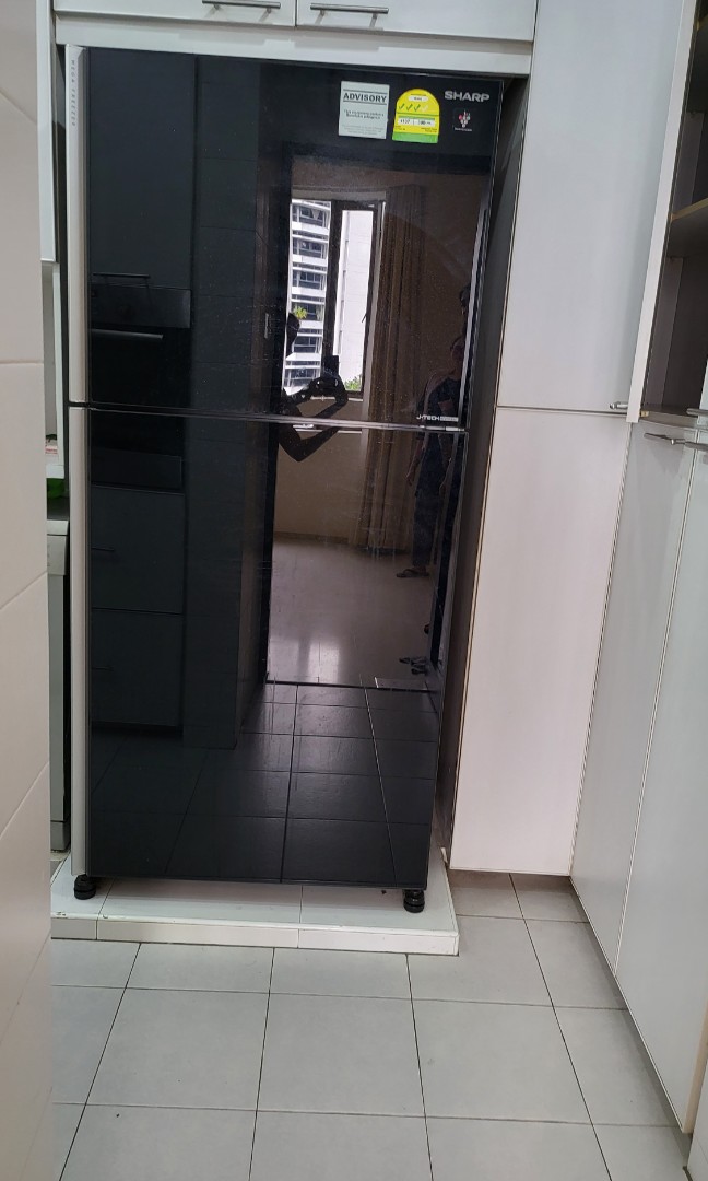 Sharp fridge top and bottom 1.5years old, TV & Home Appliances, Kitchen ...