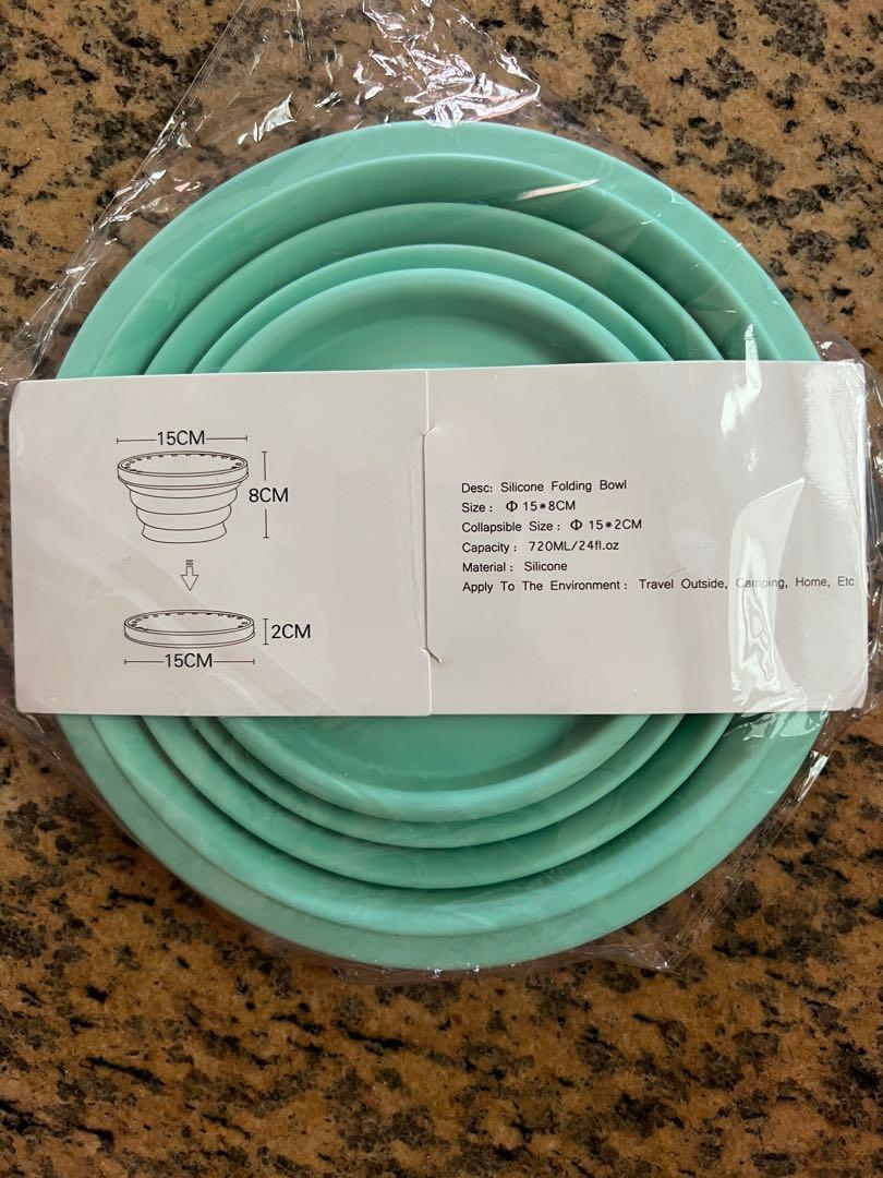 Silicon Folding Bowl, Furniture & Home Living, Kitchenware & Tableware ...