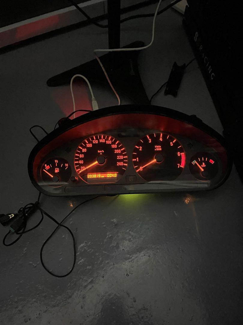 Sim dash / actual car dashboard / rpm tachometer / BMW e36 dash, Video ...