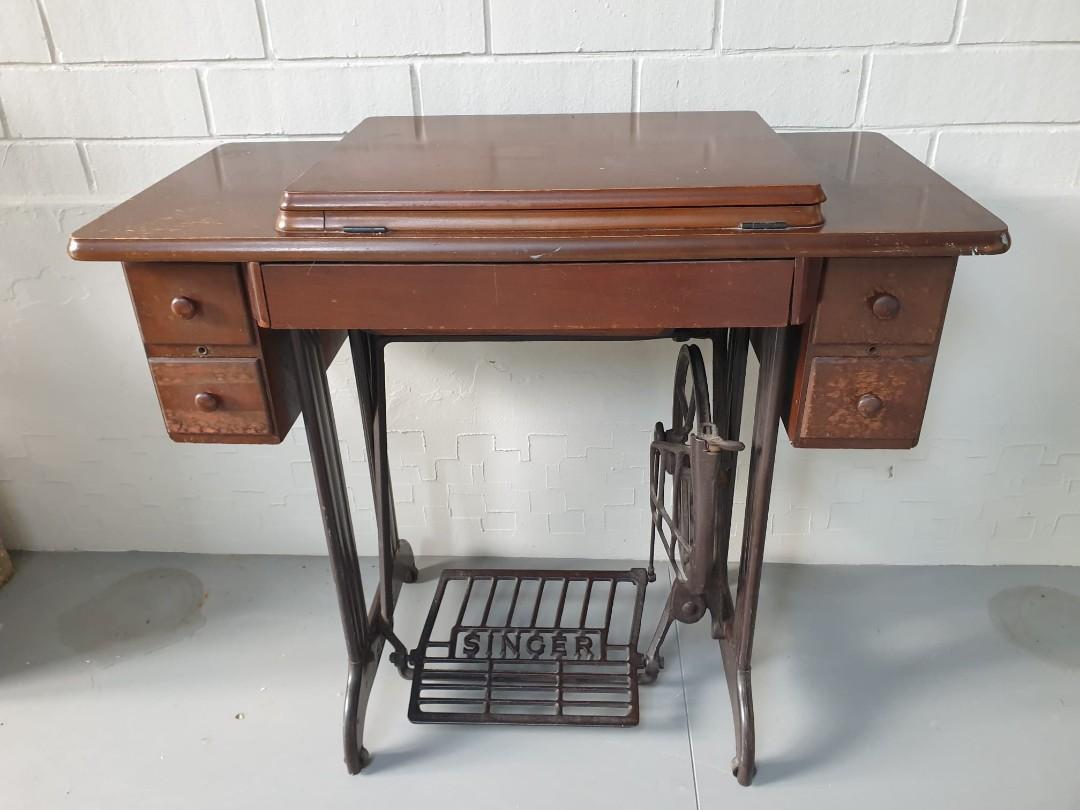 Singer Sewing Machine Table, Furniture & Home Living, Furniture, Tables ...