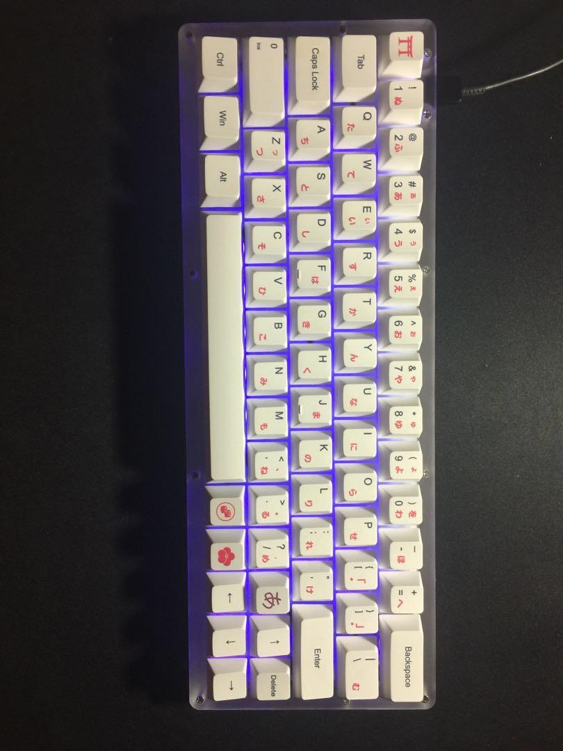 Stacked acrylic keyboard, Computers & Tech, Parts & Accessories ...