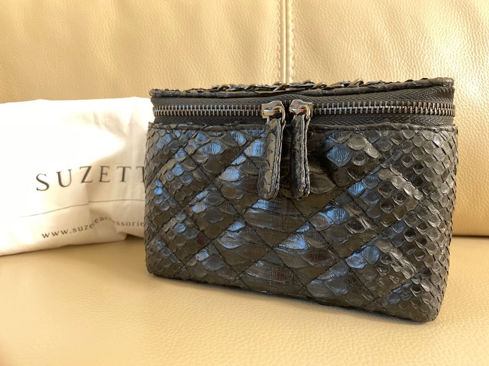 Suzette python bag, Luxury, Bags & Wallets on Carousell