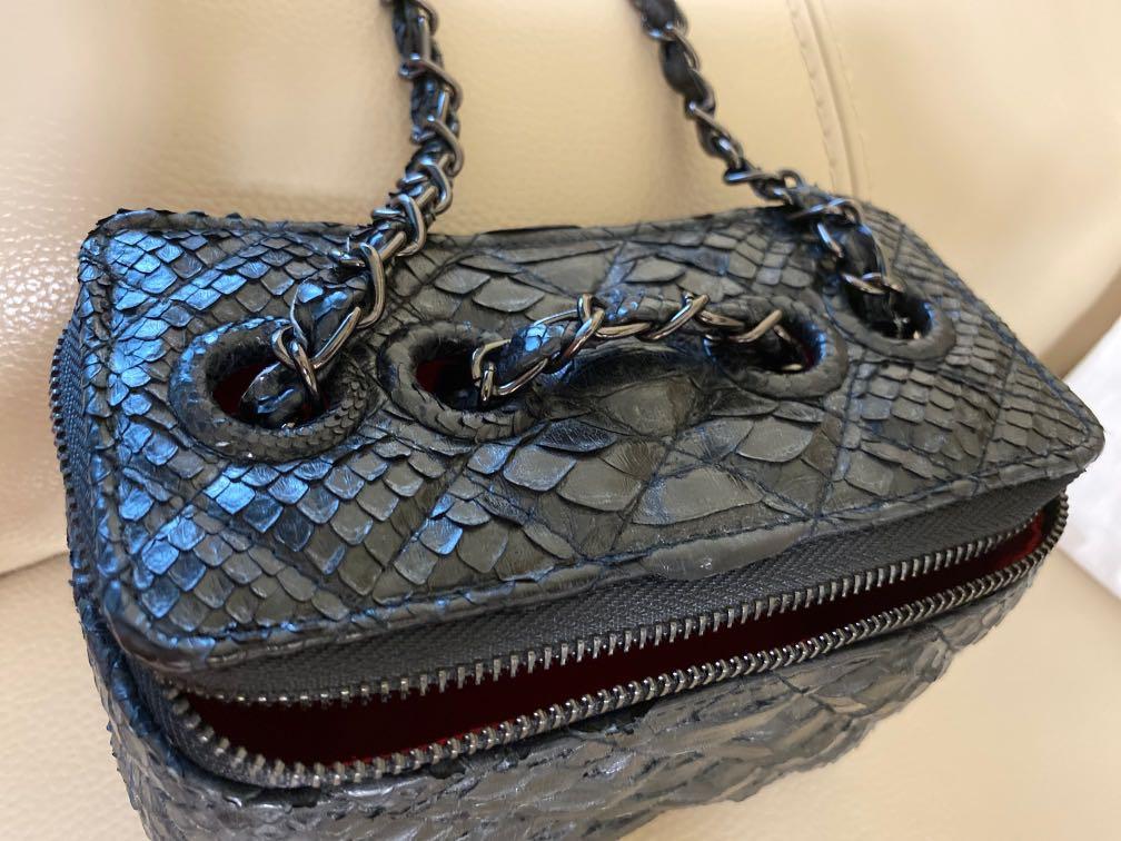 Suzette python bag, Luxury, Bags & Wallets on Carousell