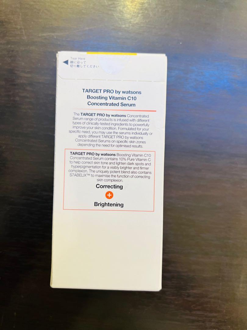 TARGET PRO by watsons BOOSTING Correct Skin Complexion VITAMIN C10 ...