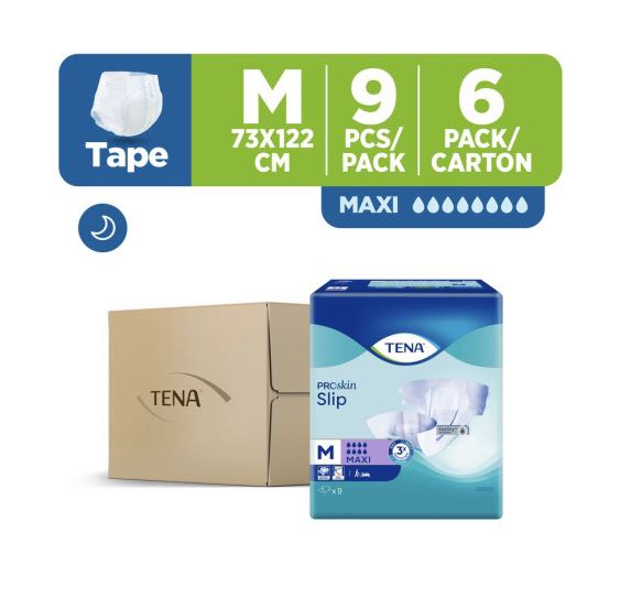 TENA Proskin Slip Maxi Adult Diapers M (6x9s), Health & Nutrition, Assistive & Rehabilatory Aids ...