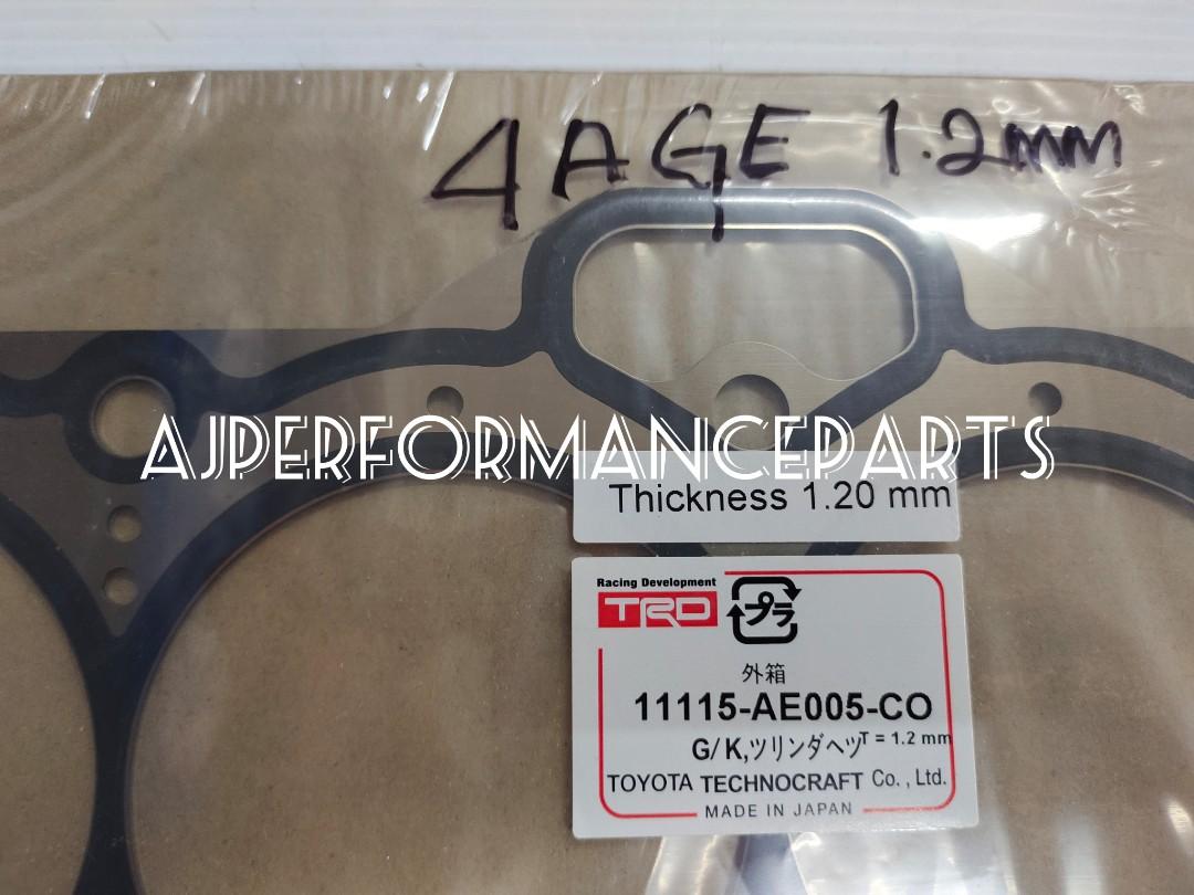 TRD METAL HEAD GASKET TOYOTA 4AGE 16V 20V 1.2MM, Auto Accessories on ...
