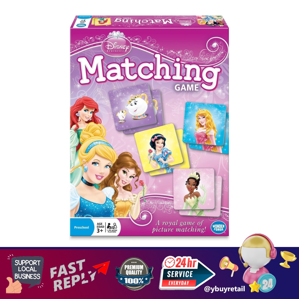 WONDER FORGE Disney Princess Matching Game, Hobbies & Toys, Toys ...