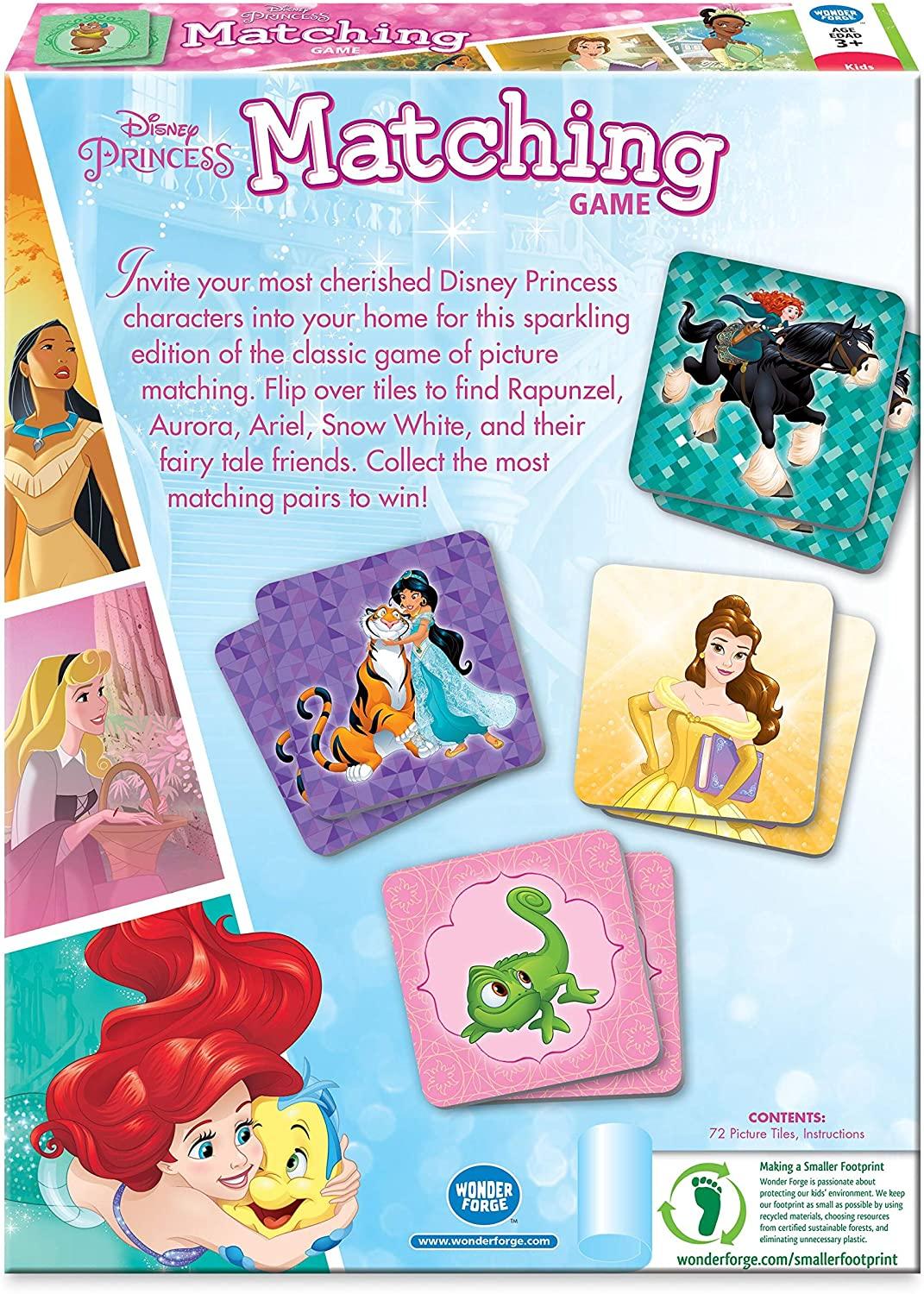 WONDER FORGE Disney Princess Matching Game, Hobbies & Toys, Toys ...