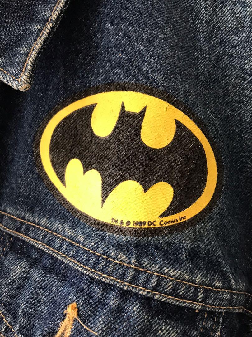 1989 Batman Denim Jacket, Men's Fashion, Coats, Jackets and Outerwear ...