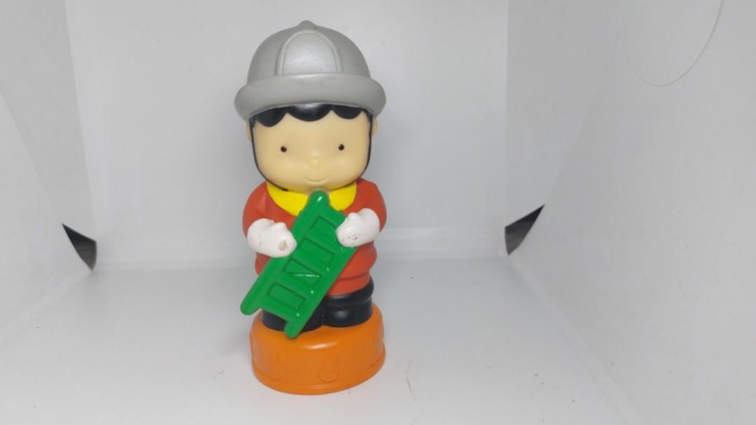 1990s Fireman Firefighter With Ladder Collectible Hard Vinyl Plastic ...