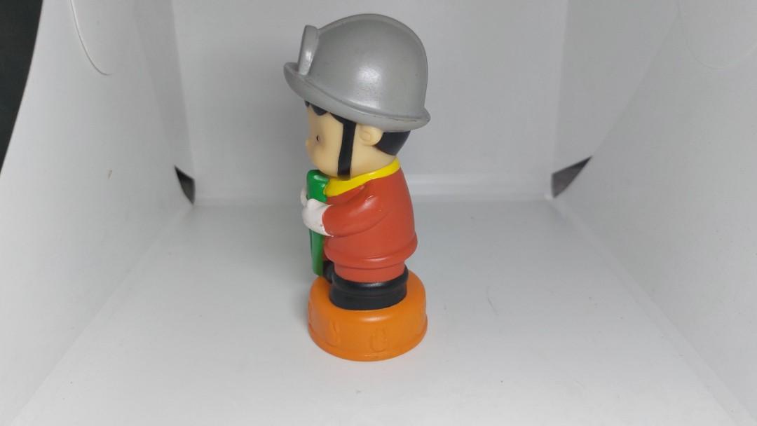 1990s Fireman Firefighter With Ladder Collectible Hard Vinyl Plastic ...