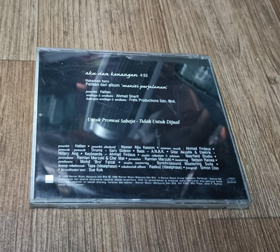 CD HATTAN @1998 Warner Music (M) Sdn Bhd.. single album HATTAN ...