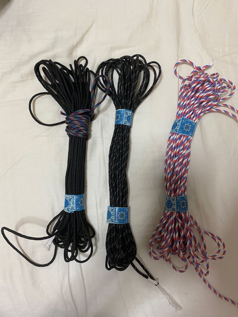 3 types of thin paracord string, Hobbies & Toys, Stationery & Craft ...