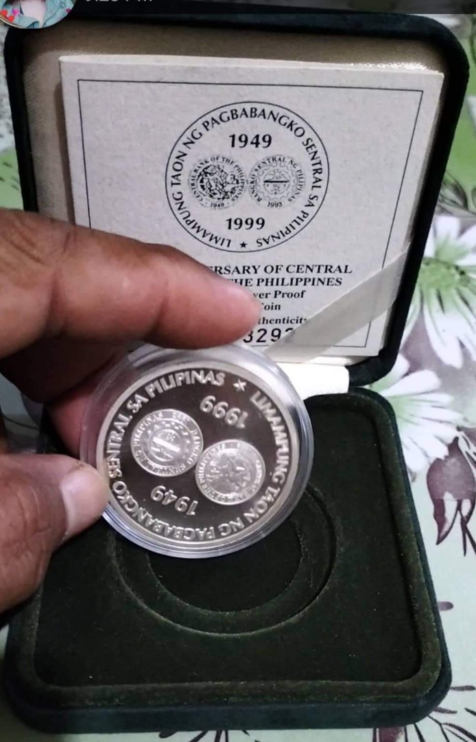 500 piso 50th anniversary of central banking of the philippines silver ...