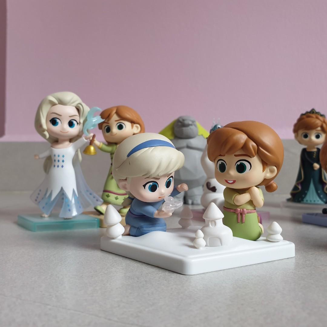 52toys Disney blindbox Frozen figure set of 10 Elsa Anna Olaf, Hobbies ...